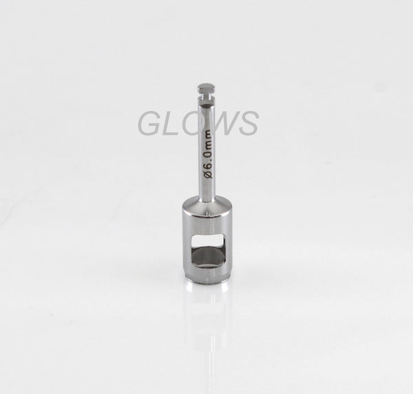 Dental Implant Tissue Punch 6.0 mm Diameter Stainless Steel – Glows Dental